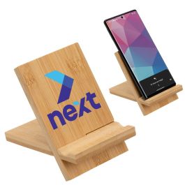 Custom Printed Bamboo Phone Stands | Fast Shipping Available