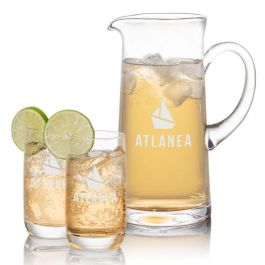 Custom Logo Pitcher & Hiball Glass Sets | Low Minimums