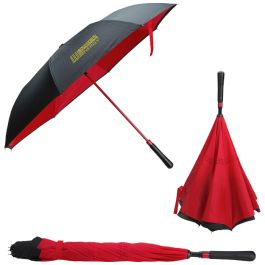 Custom Printed Skyline Two-Tone Inversion Umbrellas
