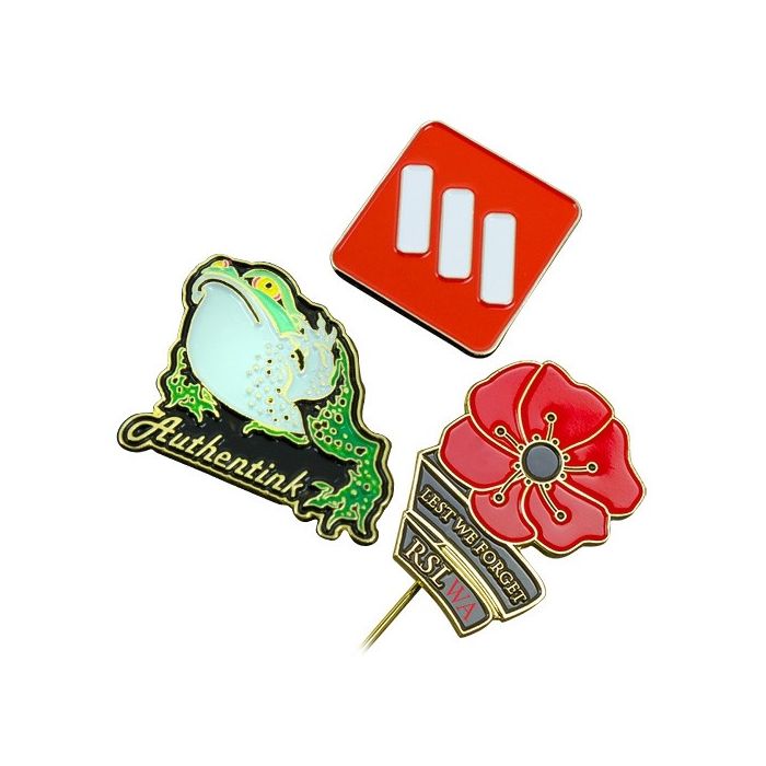 Custom Shaped Recessed Enamel Lapel Pins | Great Prices