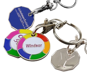 Custom Printed Shopping Cart Tokens Branded With Your Logo